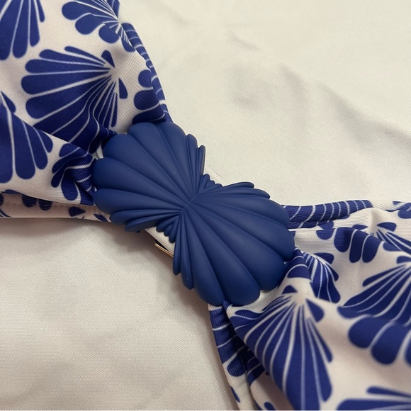 kate spade | Swim | Nwt Kate Spade Shell Swim Suit Top Blue Berry Max ...